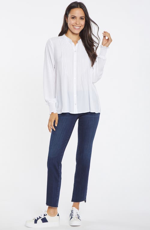NYDJ NYDJ Pleated Peasant Blouse